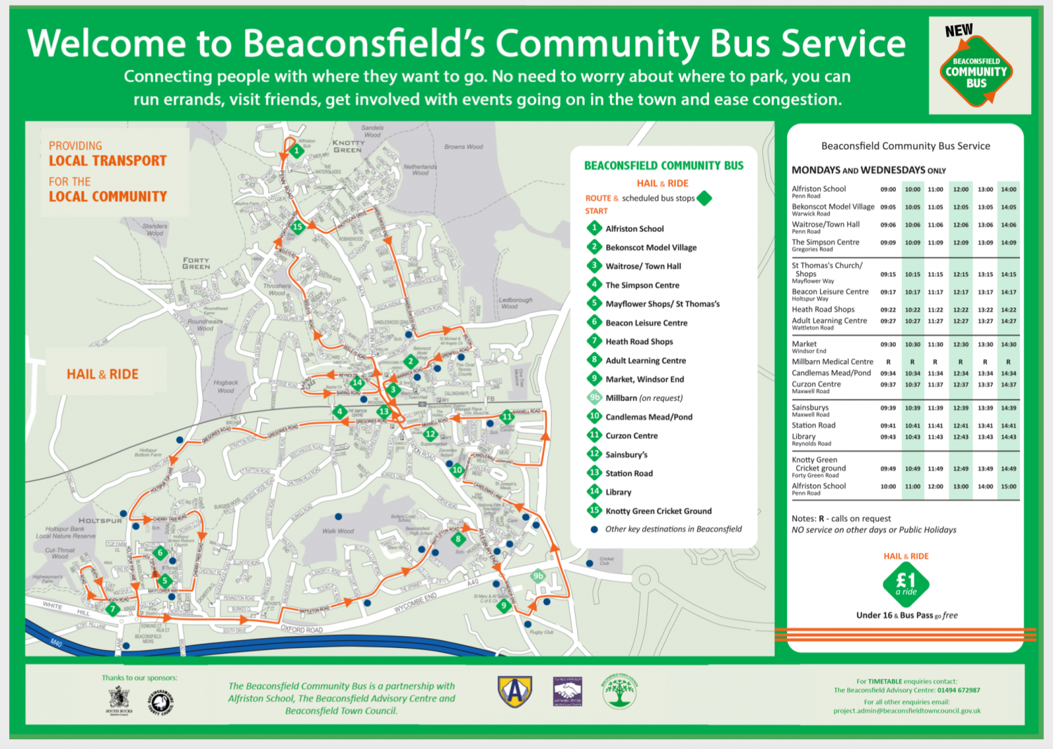 beaconsfield-community-bus-timetable-route - Beaconsfield Together Magazine